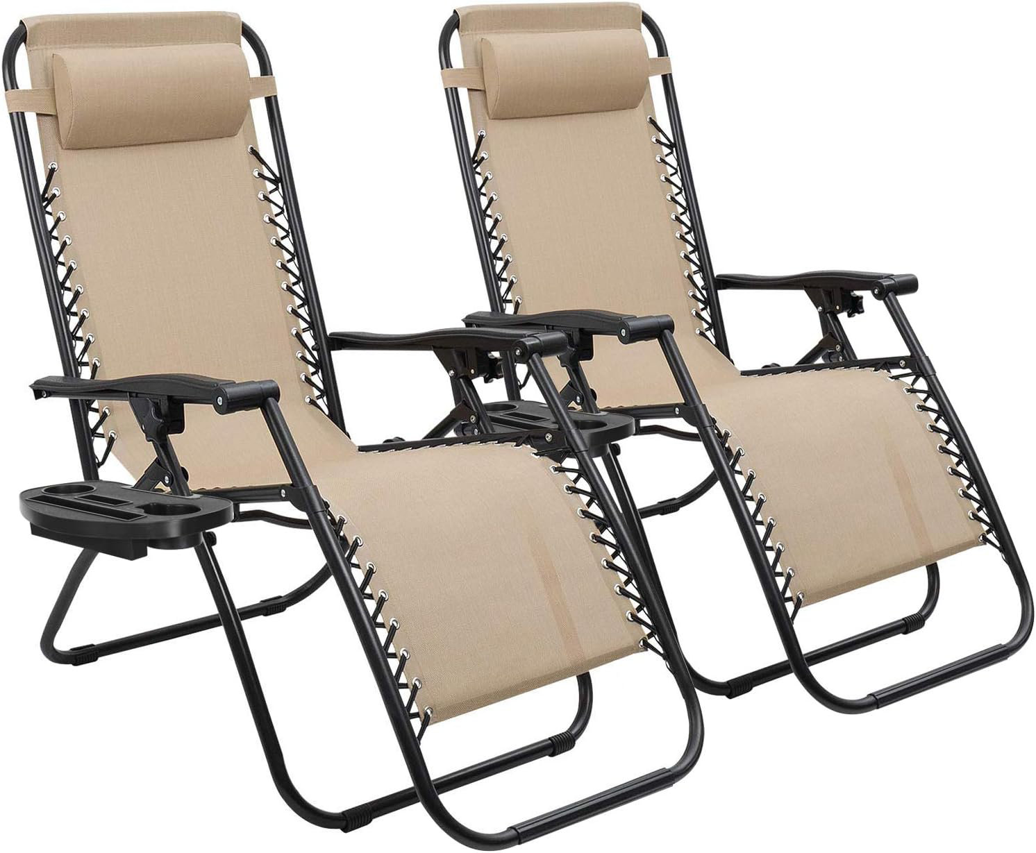 Arlmont & Co. Gravity Chair Outdoor Folding Adjustable Reclining Chairs ...