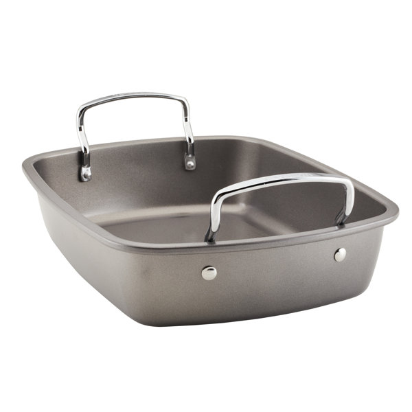 Circulon Total Bakeware Nonstick Roasting Pan / Roaster with Rack, 17 ...