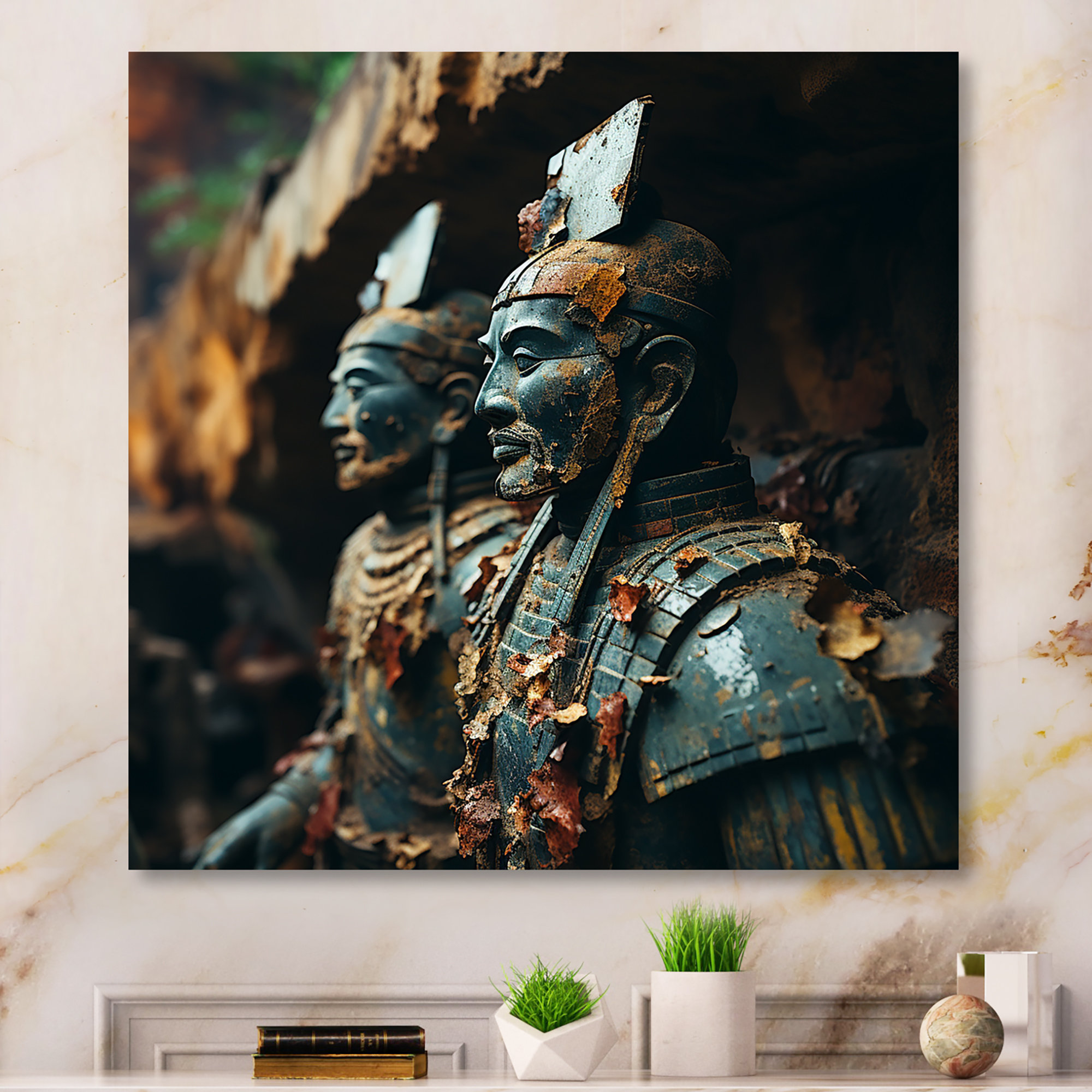 Latitude Run® China Terracotta Warriors 2 - China Art Metal Wall Art ...