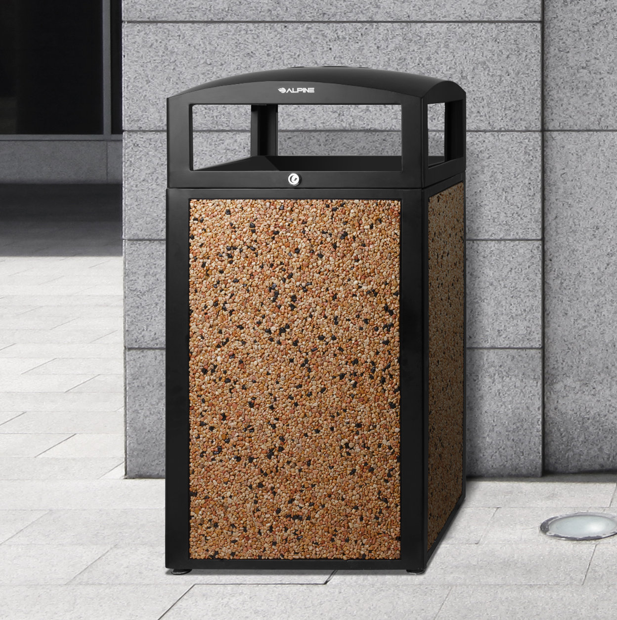 Alpine Industries 471-2 Series Stainless Steel Stone Paneled 40 Gallon ...