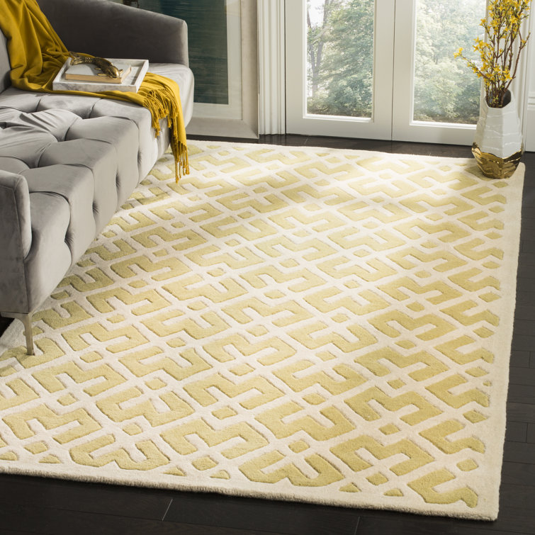Ebern Designs Teresita Hand Tufted Wool Geometric Rug & Reviews | Wayfair