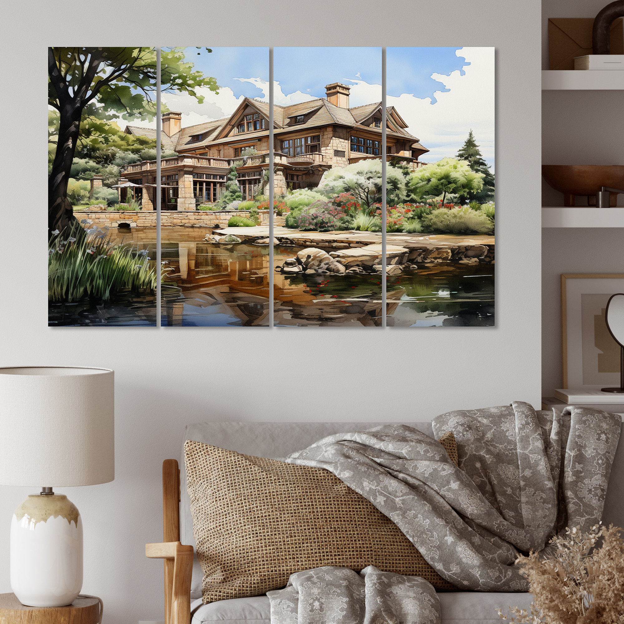 Red Barrel Studio® Country Clubs Elegant Retreat V - Architecture Metal ...