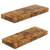 Brown Wall & Display Shelves You'll Love | Wayfair