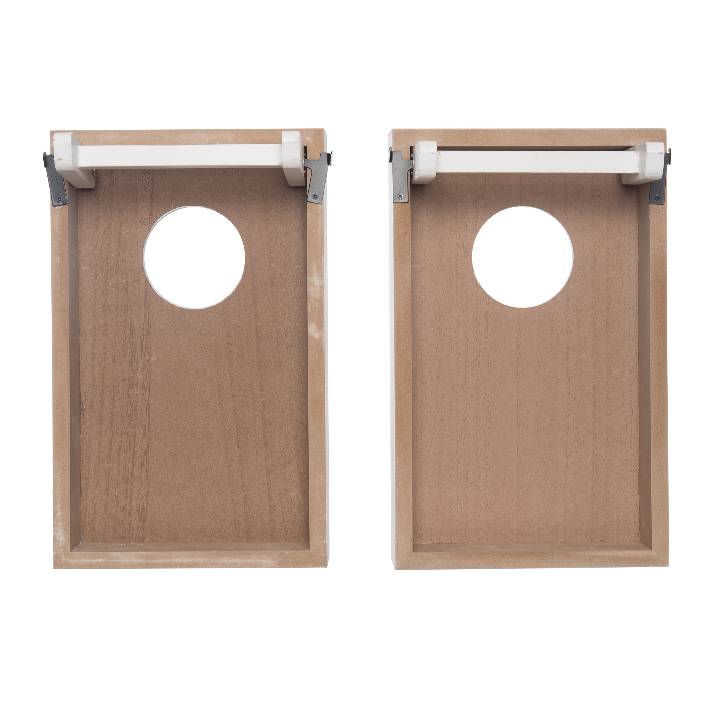 The Holiday Aisle® Wood 14.96 in. Patriotic Tabletop Corn Hole Game, 2 ...