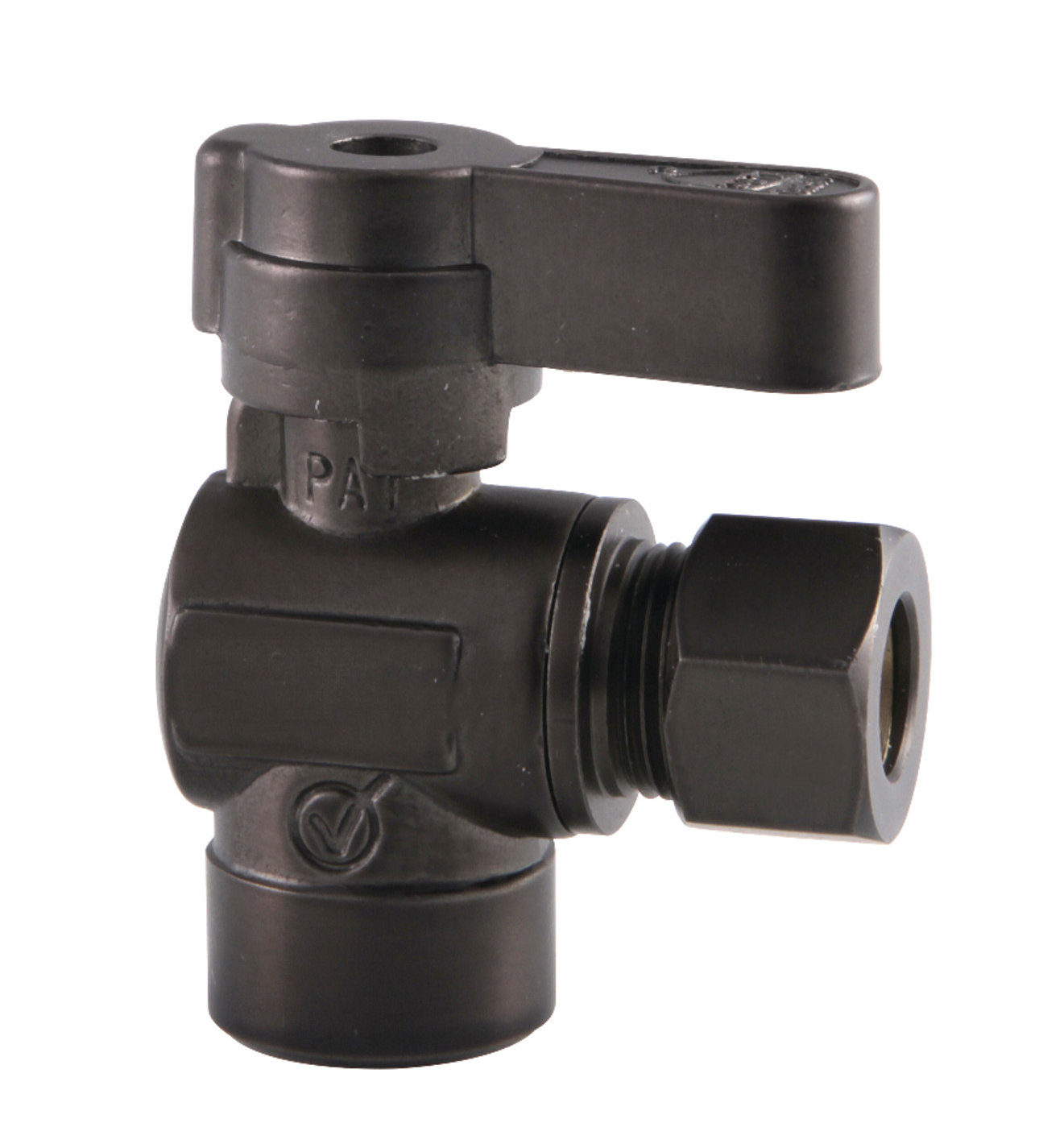 Kingston Brass Baseline 1/2-Inch Sweat x 3/8-Inch OD Comp Quarter-Turn ...