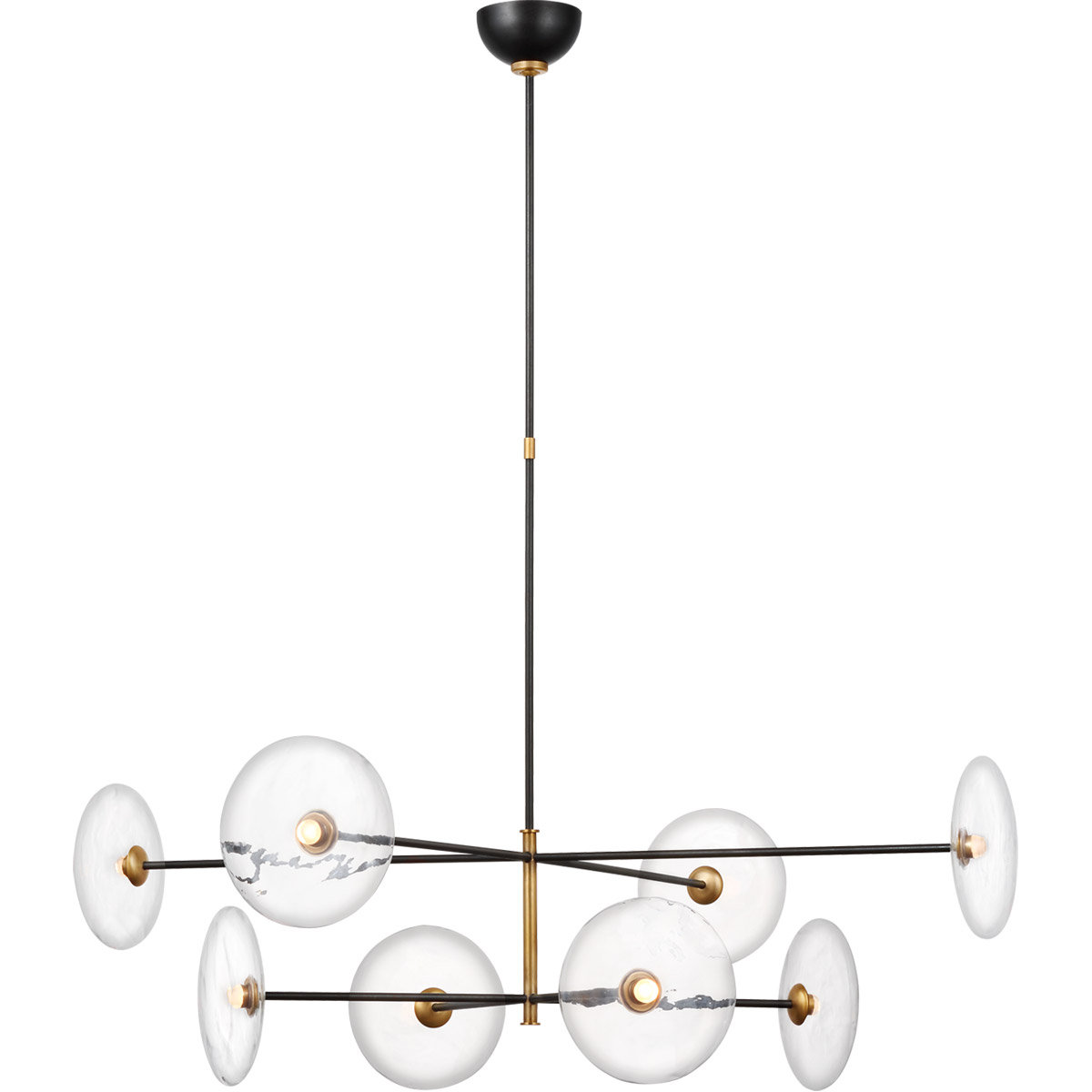 Visual Comfort Signature Ian K. Fowler Calvino Large Linear Chandelier ...