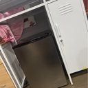 Novogratz Cache Metal Locker-Style Mini Refrigerator Organizer ...