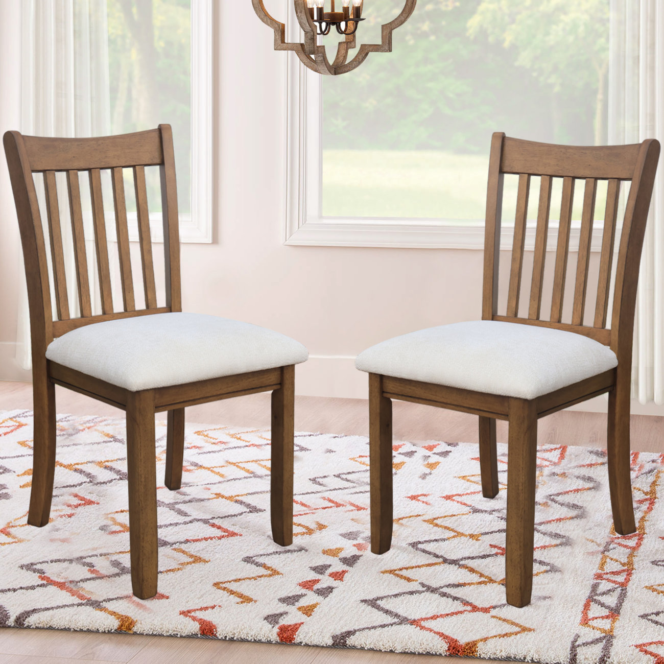 George Oliver Dining Room Furniture, Dining Chair With Light Brown Set ...