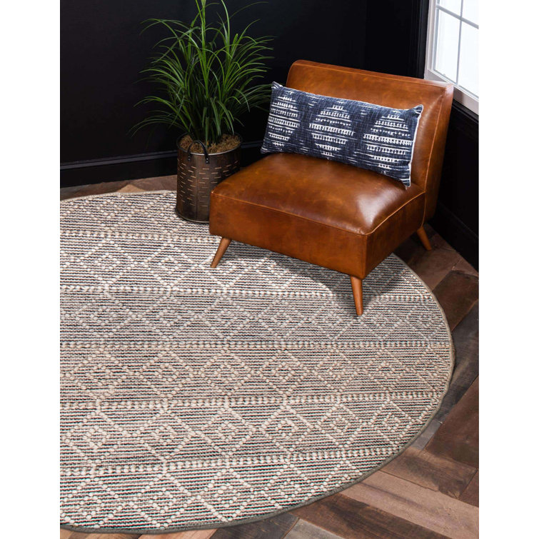 Union Rustic Knilles Hand Braided Wool Geometric Rug - Wayfair Canada