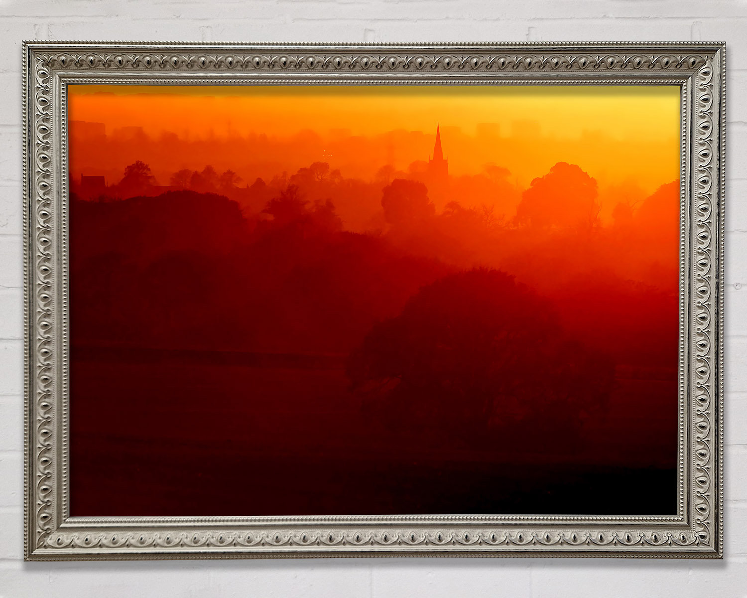 Bright Star English Countryside At Dawn - Single Picture Frame Art ...
