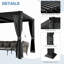 INMITOM Outdoor Pergola, Louvred Pergola, Metal Pergola for Patio ...