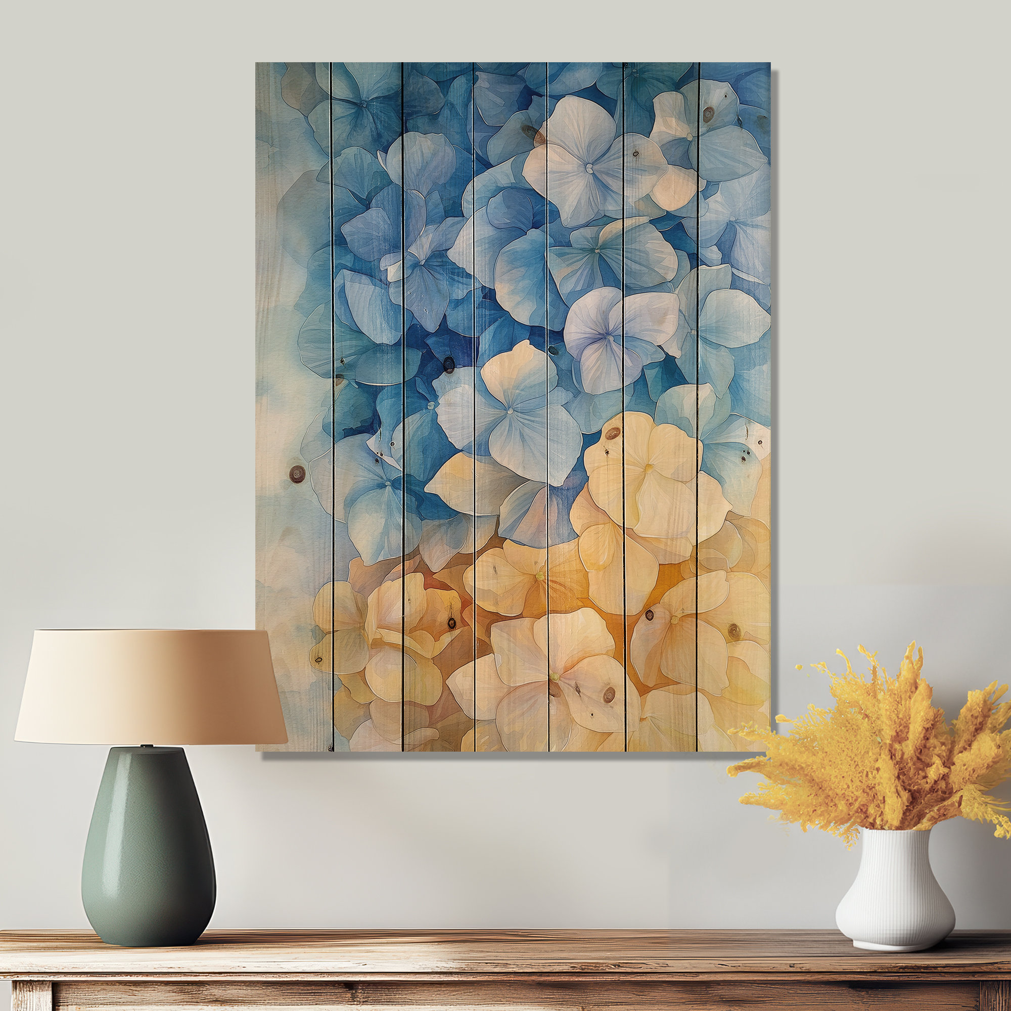 Ophelia & Co. Abstract Hydrangea Horizon Of Simplicity III - Hydrangea ...
