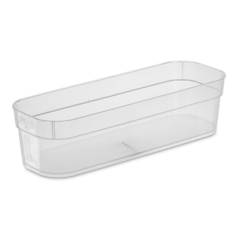 Sterilite Narrow Storage Trays for Desktop & Drawer Organizing, Clear ...