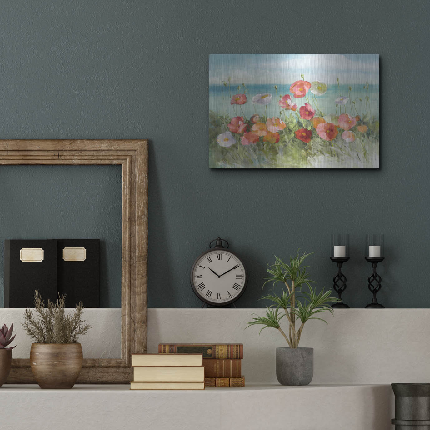 Winston Porter 'Coastal Poppies Light.' by Danhui Nai Metal Wall Art ...