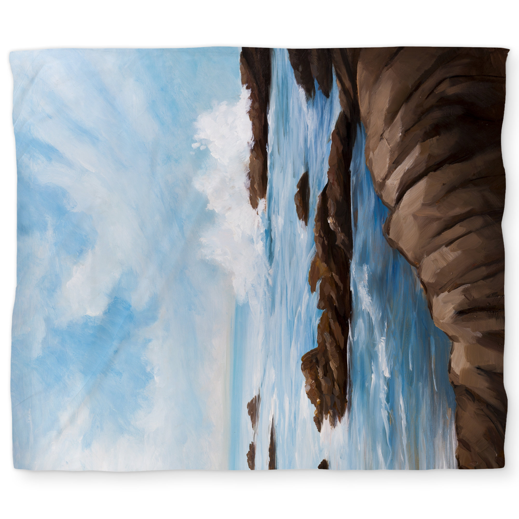 Begin Edition International Inc. Seaside Wave White Landscapes Duvet ...