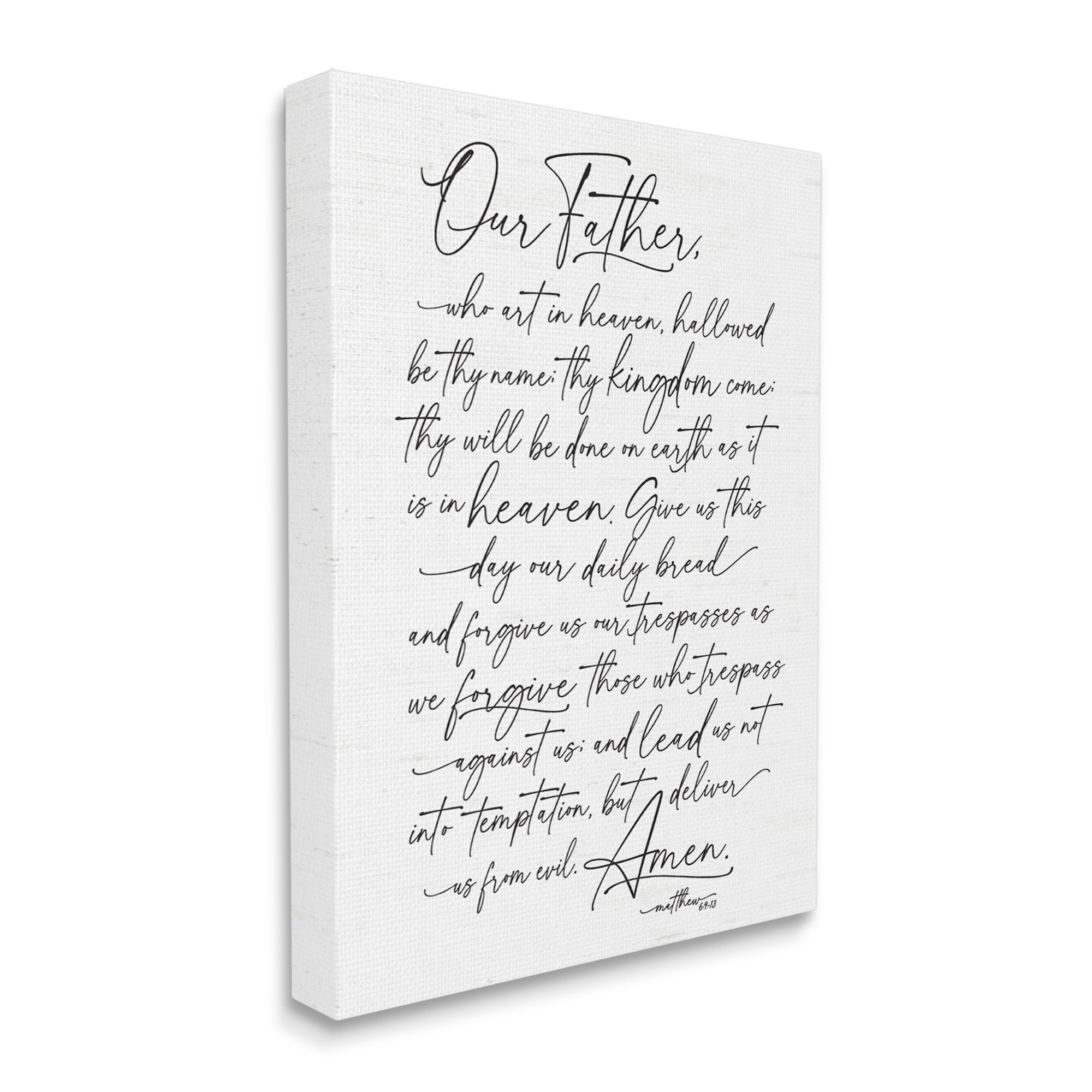 Stupell Industries Our Father Religious Prayer Reading Spiritual ...