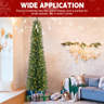 The Holiday Aisle® Pencil Christmas Tree With 150 Warm White LED Lights ...