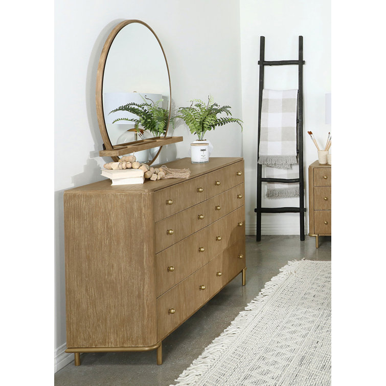 Hokku Designs Zionnah 8 - Drawer Dresser with Mirror | Wayfair
