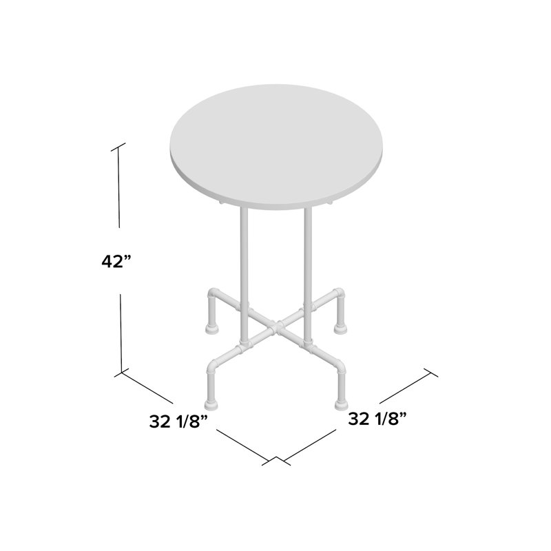 Williston Forge Trevorton Round Solid Wood Top Dining Table & Reviews ...
