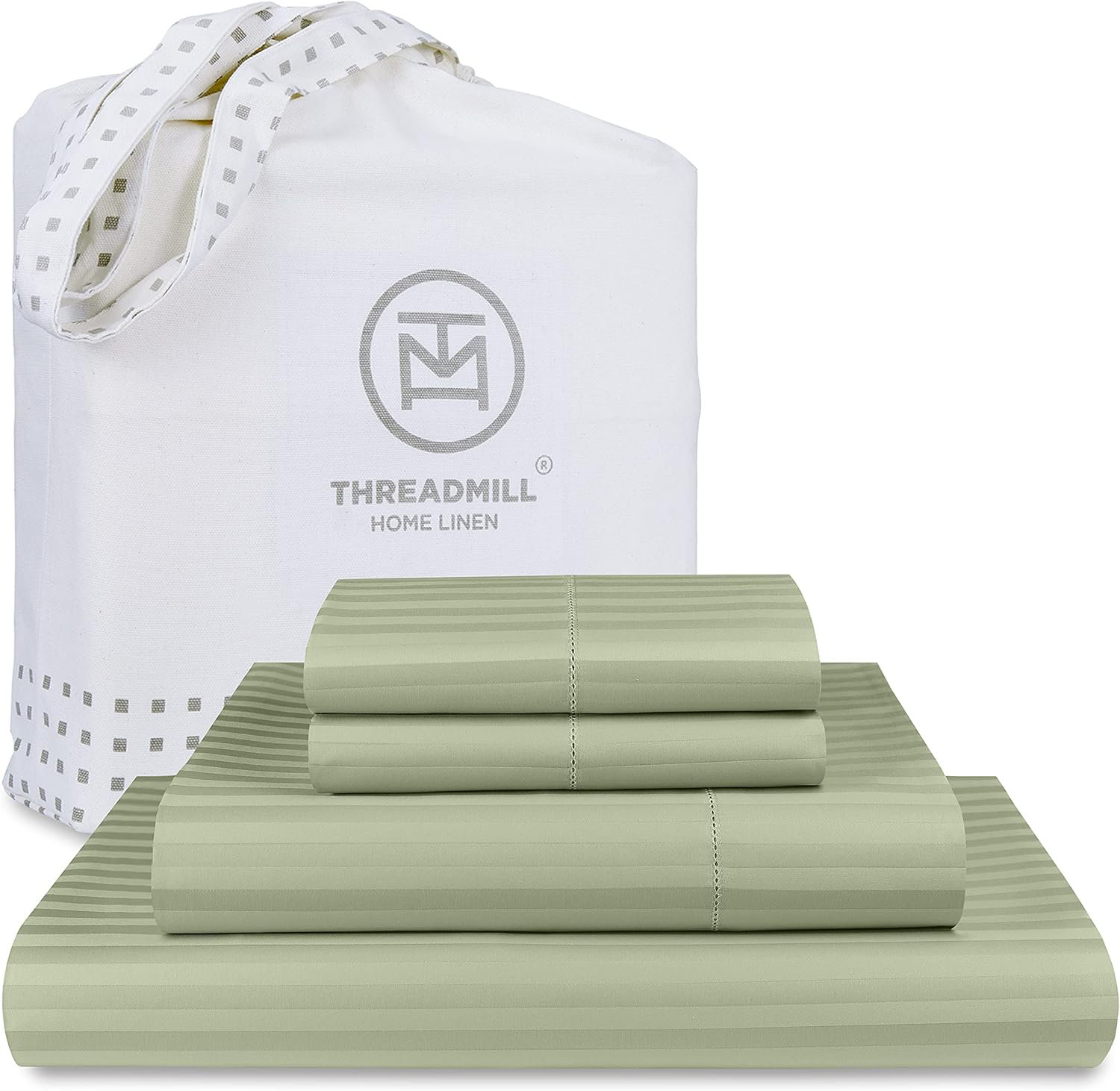 AMIPOR 100% Cotton Sheets For Bed - 600 Thread Count Bed Sheets Set ...
