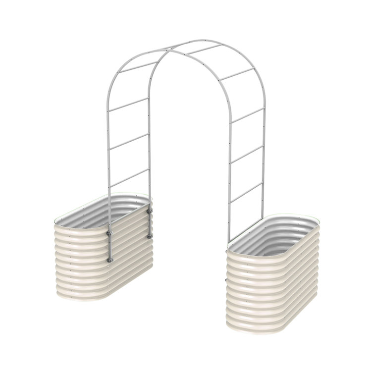 Vego Garden 32" Tall 4 In 1 Modular Metal Outdoor Raised Garden Bed ...