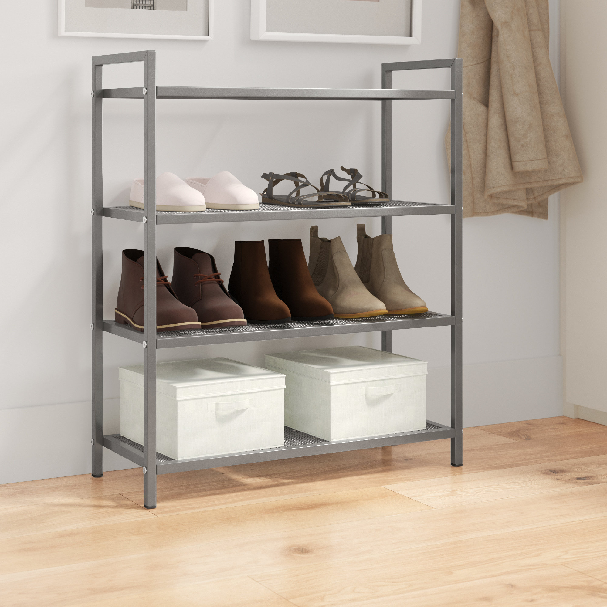 Dotted Line™ Sweeney 12 Pair Shoe Rack & Reviews - Wayfair Canada