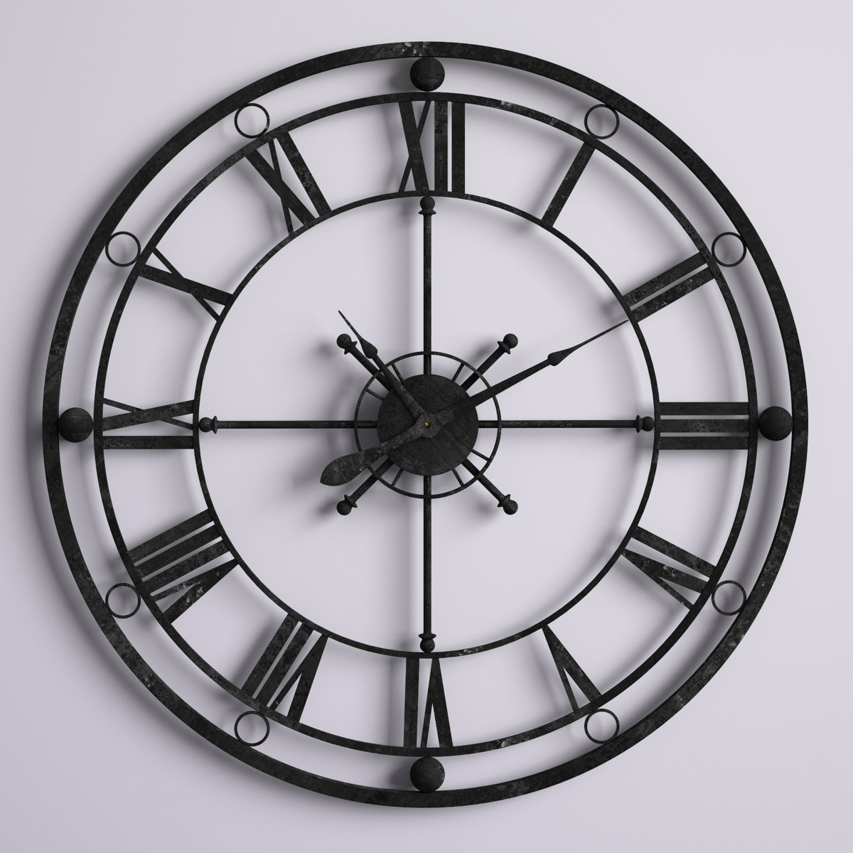 Laurel Foundry Modern Farmhouse® Oversized Michell 39.4" Wall Clock ...