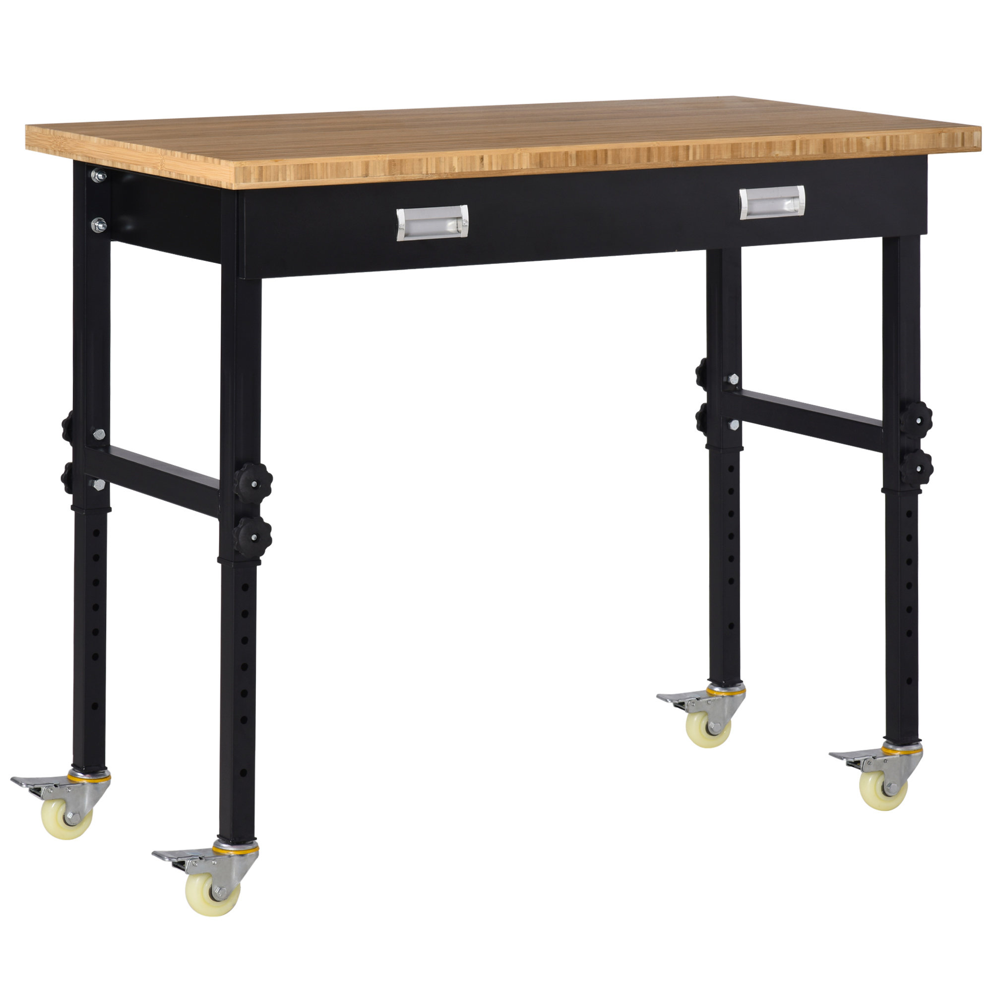 WFX Utility™ Adjustable Height Wood Top Workbench & Reviews | Wayfair