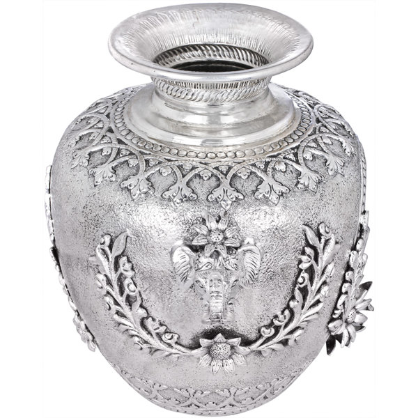 Exotic India Radha Krishna Kalasha Copper Decorative Urns & Jars ...