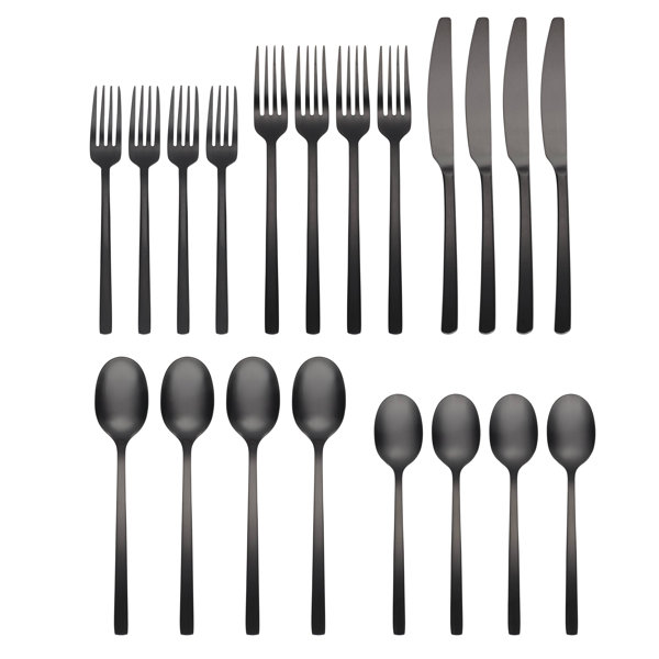 Black Flatware Sets & Black Silverware | From $30 Until 11/20 | Wayfair