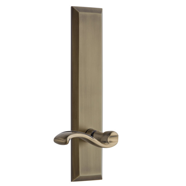 Grandeur Fifth Avenue Tall Plate Privacy with Portofino Lever | Wayfair