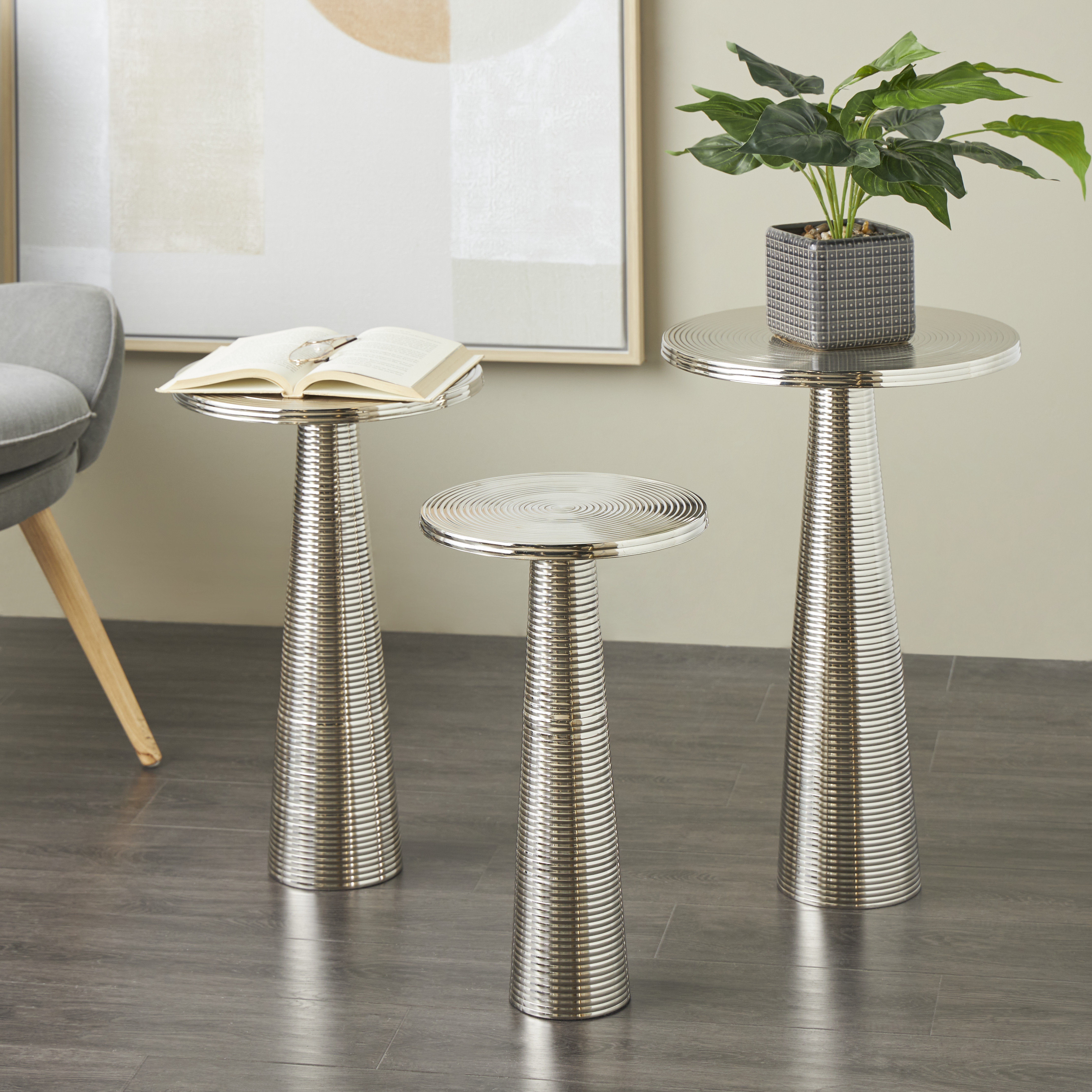 Mercer41 Aakin Pedestal End Table Set & Reviews - Wayfair Canada
