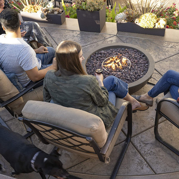 Bond Manufacturing Mondavi Envirostone Propane Fire Pit & Reviews ...