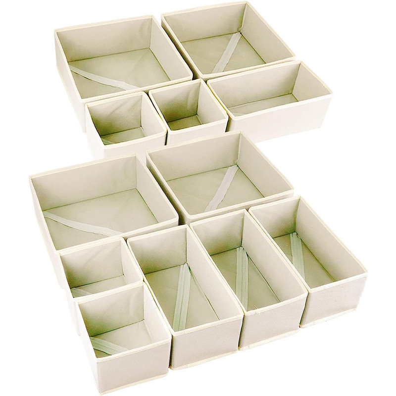 Orren Ellis 12 Pack Drawer Organizers for Clothing, Foldable,Clothing ...