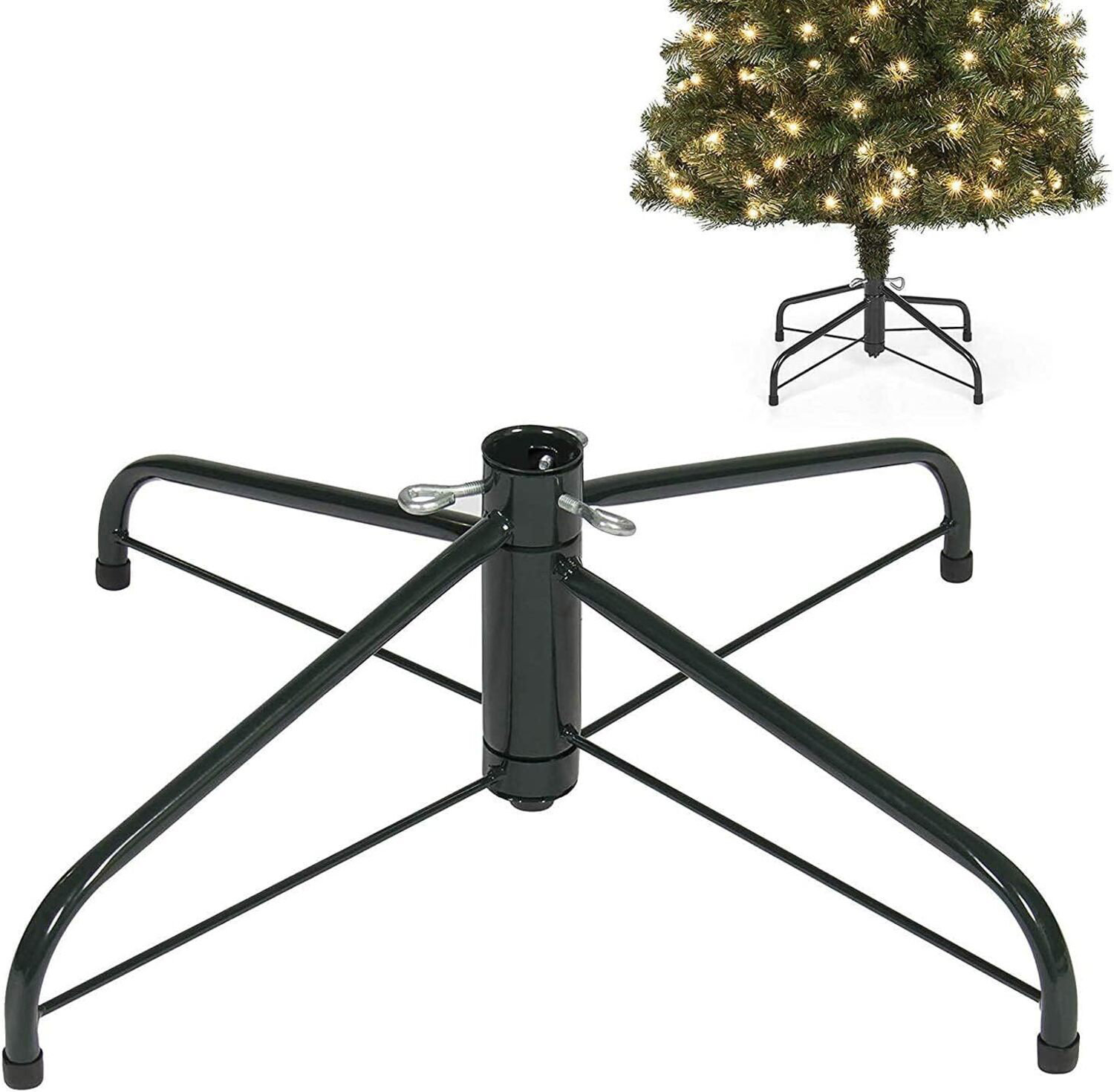 Latitude Run® Metal Foldable Christmas Tree Stand! Fits 4-6Ft ...