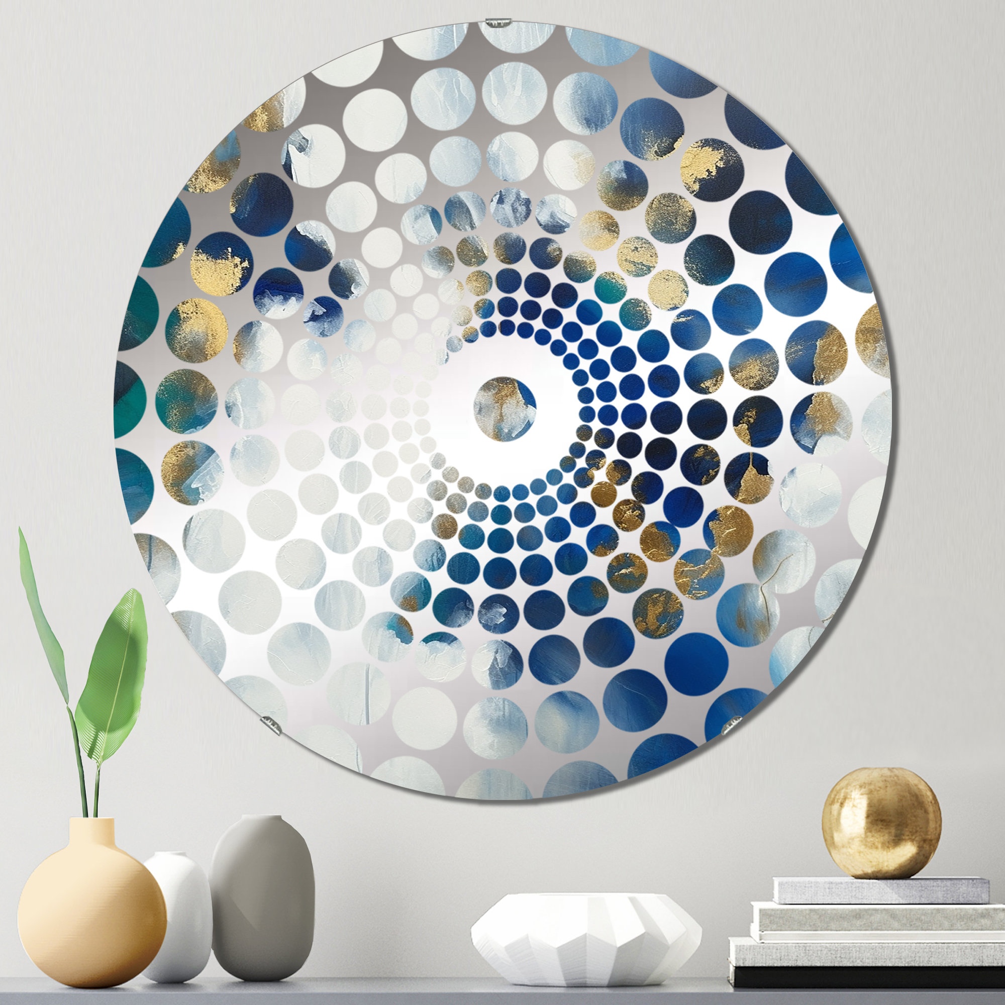 East Urban Home Kursk - Concentric Circles Decorative Mirror | Wayfair
