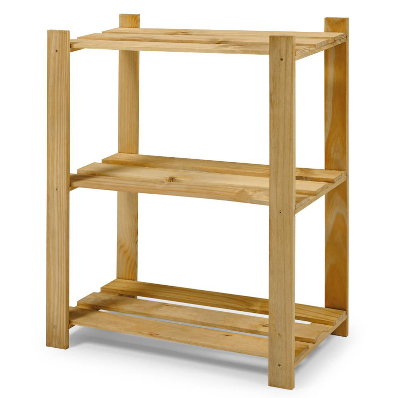 Furniture Dash Utility 29.53" W Solid Wood Shelving Unit & Reviews ...