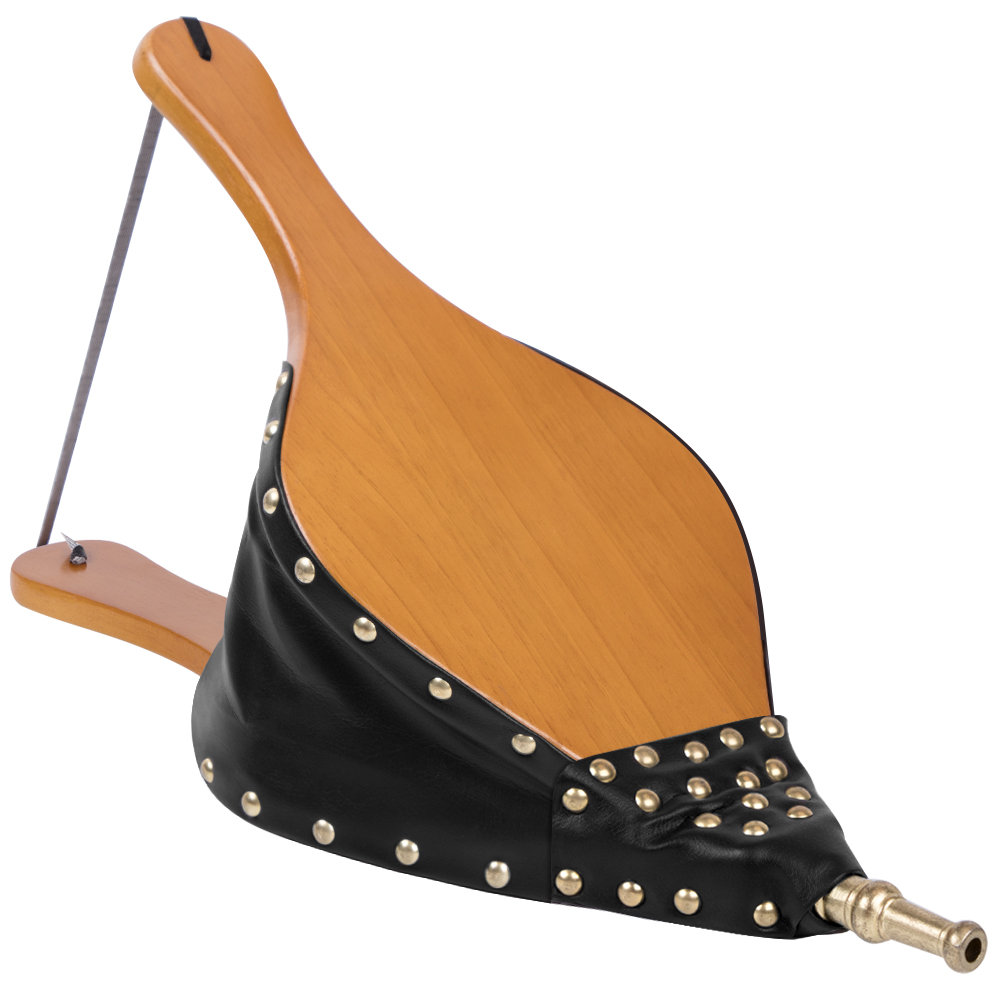 House of Hampton Maura Wood Fireplace Bellows 19"x 8" Large Bellow Fire ...