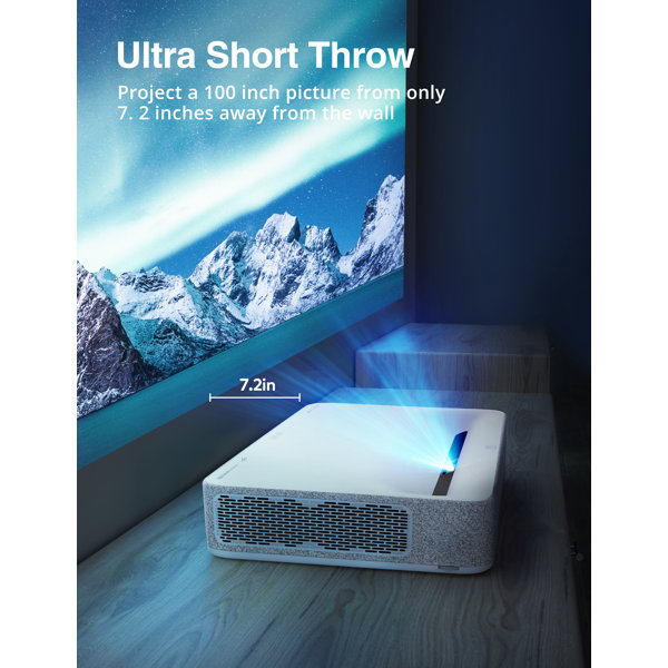 Taotronics 4k Ultra Short Throw Laser Tv Home Theatre Projector, 2500 ...