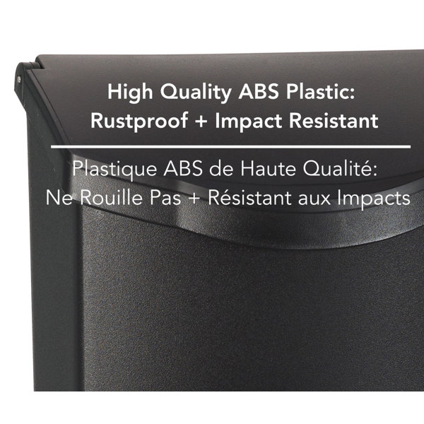 PRO-DF Plastic Wall Mounted Mailbox & Reviews | Wayfair