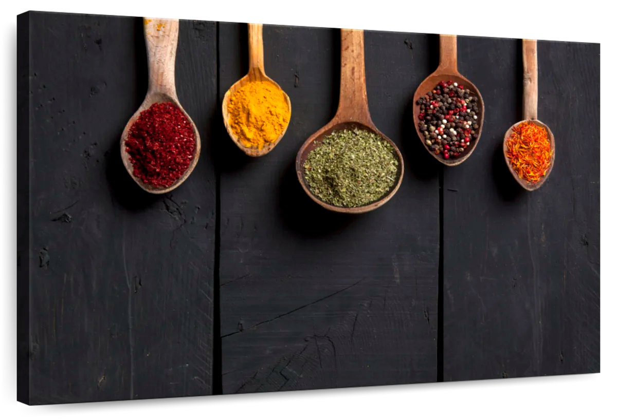 Ebern Designs Yarlin Spices On Wooden Spoons | Wayfair