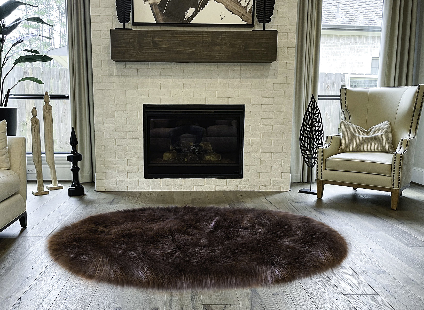 Everly Quinn Mar Vista Brown Rug | Wayfair