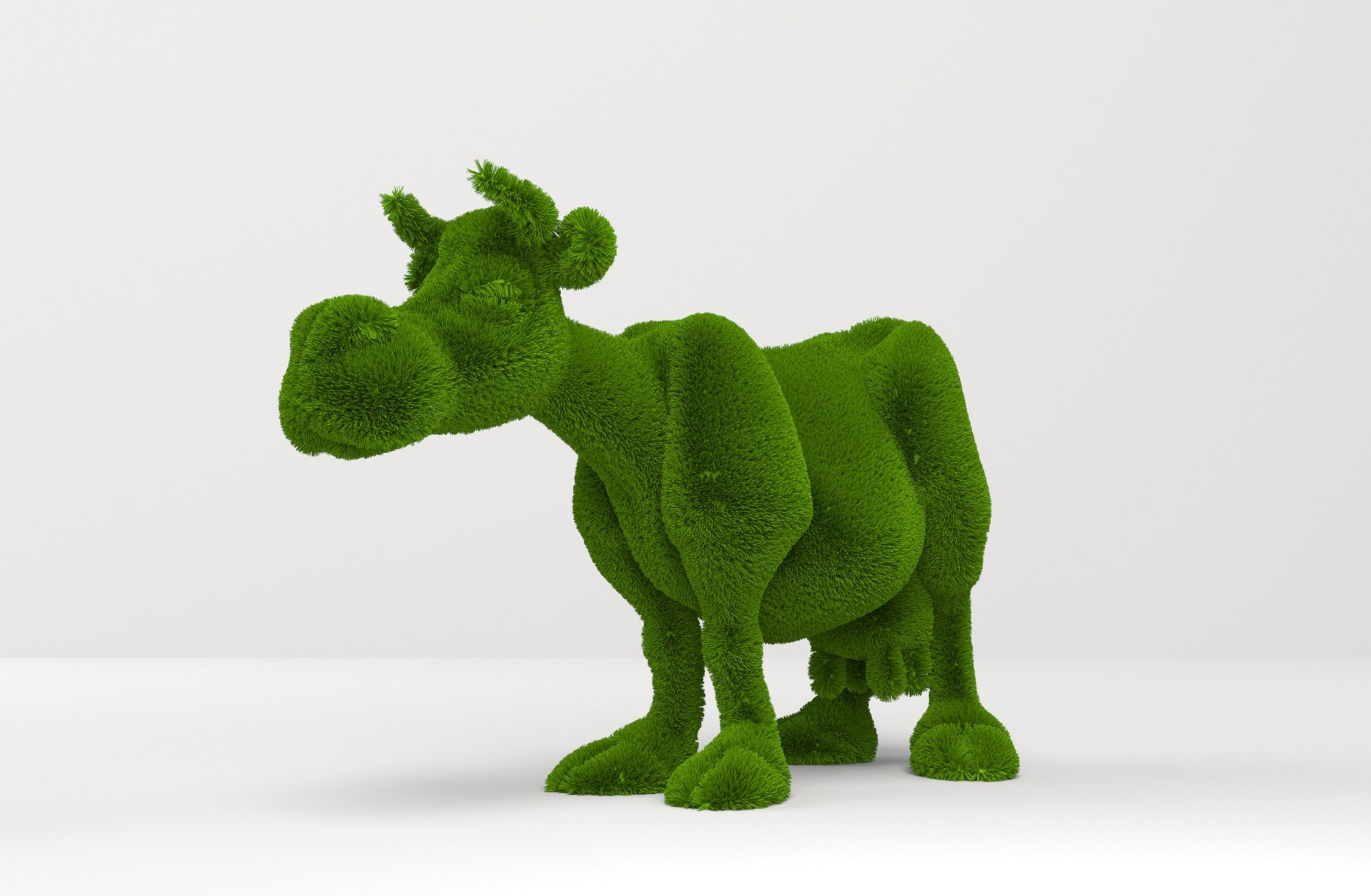 Decor Factory Studio Outdoor Cartoon Cow Topiary Green Figures | Wayfair