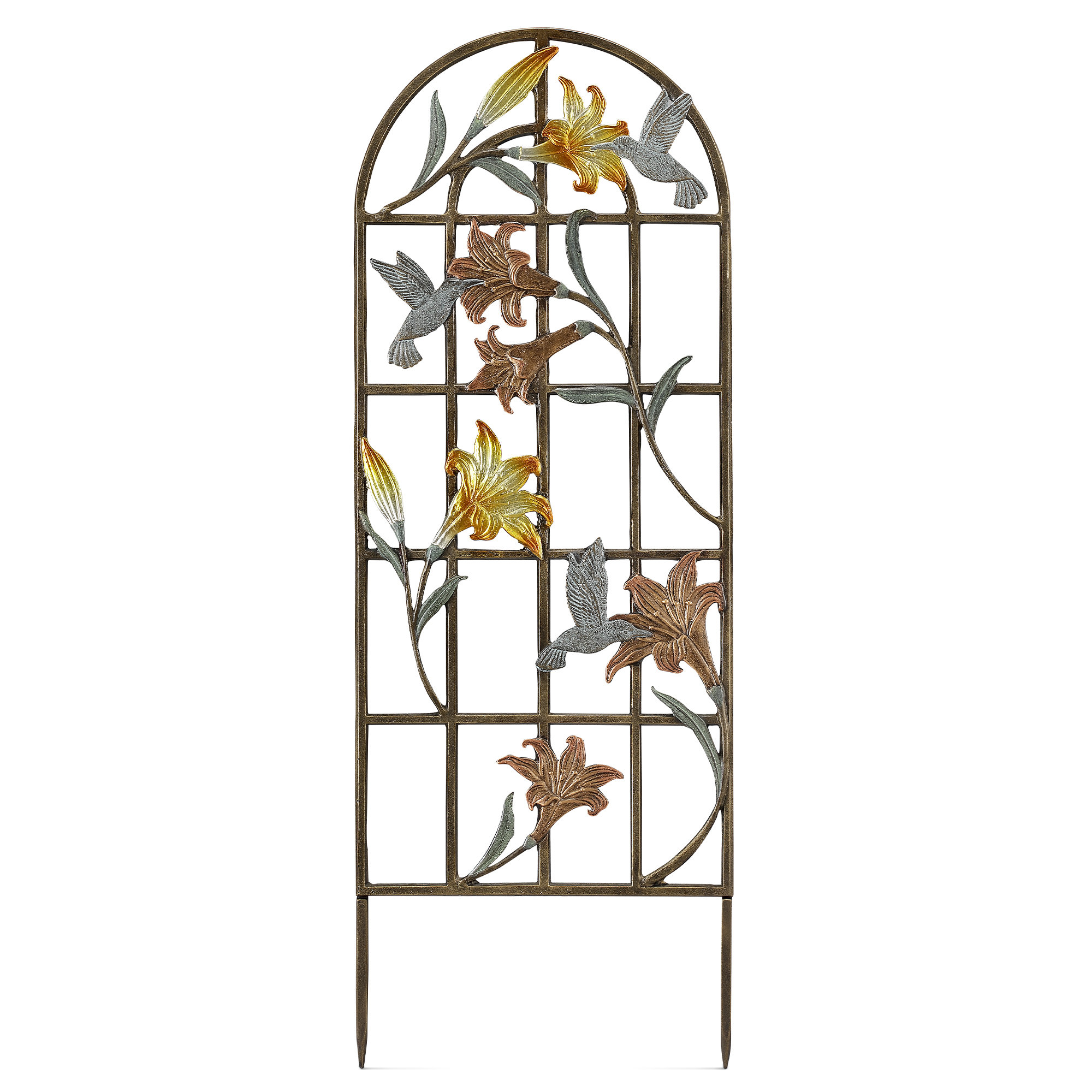 Ophelia & Co. Wide Hummingbird Trellis | Wayfair