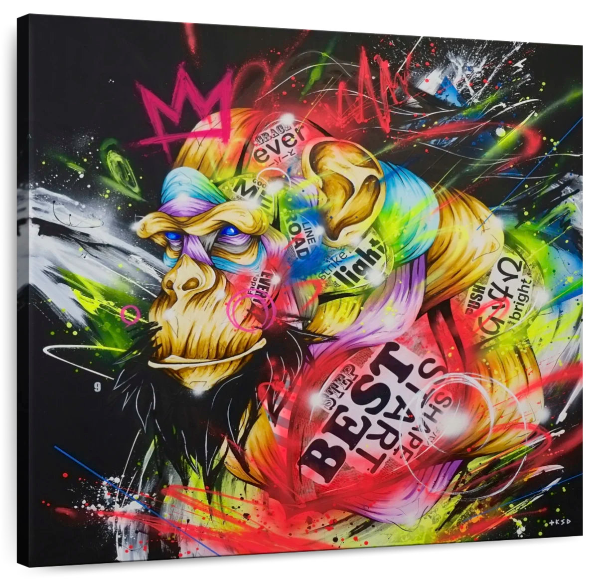 Ebern Designs Crowle Samurai Monkey | Wayfair