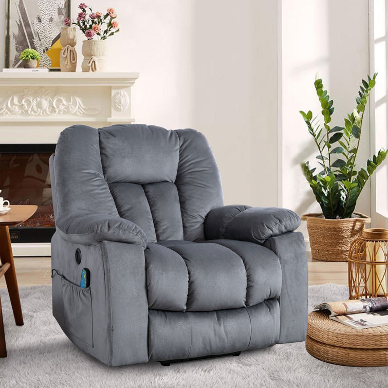 41'' Oversized Power Lift Chair - Heated Massage Electric Recliner with ...