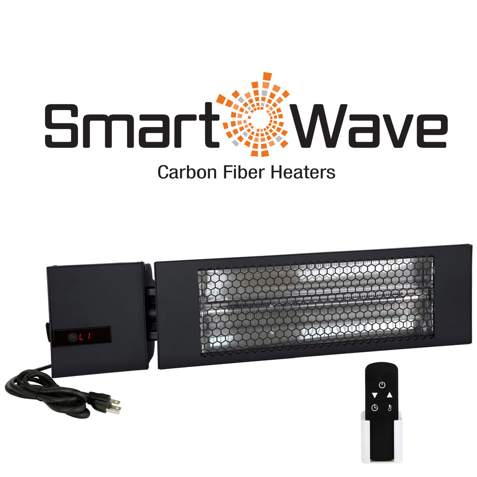 King Electric RK Radiant Heater 24" Black, Carbon Lamp 120V 1500W W ...