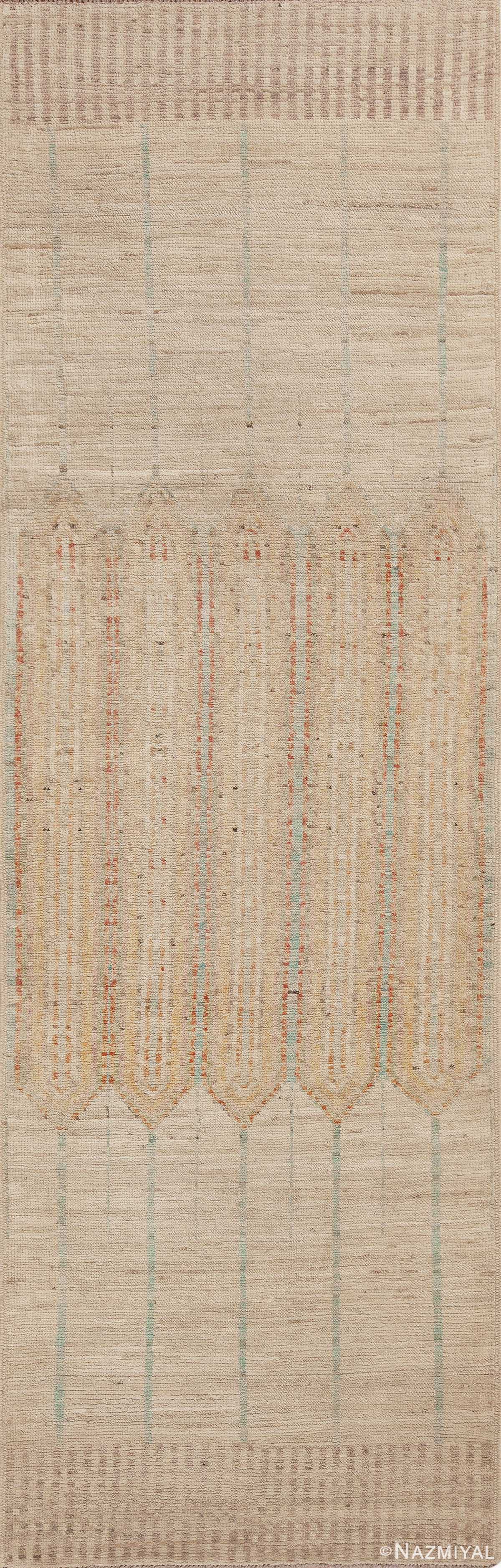 Nazmiyal Collection One-of-a-Kind Long and Narrow Modern Tribal ...