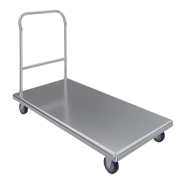 Amgood 24 in. x 48 in. x 34 in. Stainless Steel Platform Cart | Wayfair