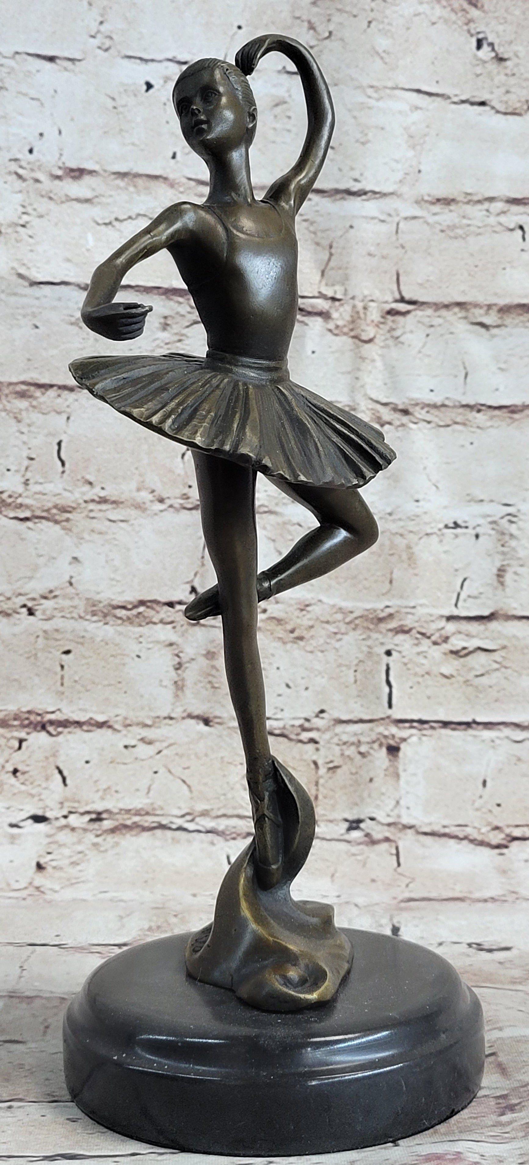 Canora Grey Teagin Ballerina Ballet Dancer Girl Bronze Sculpture ...